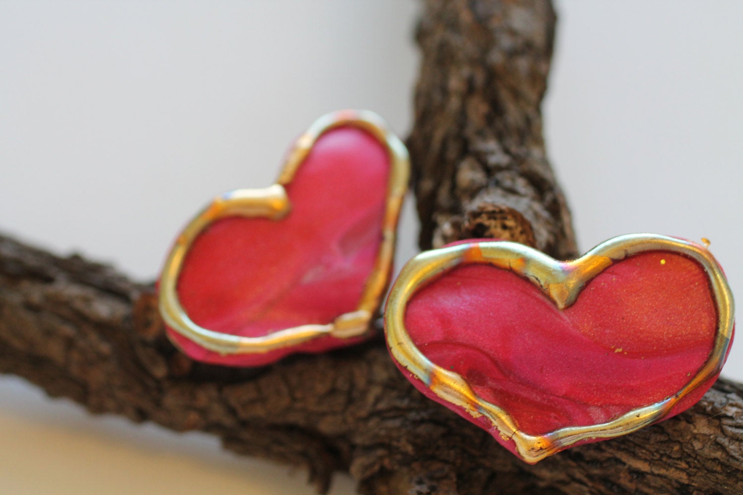 Red Heart Clips, Small Hair Clips, Small Hearts For Lovers on Luulla